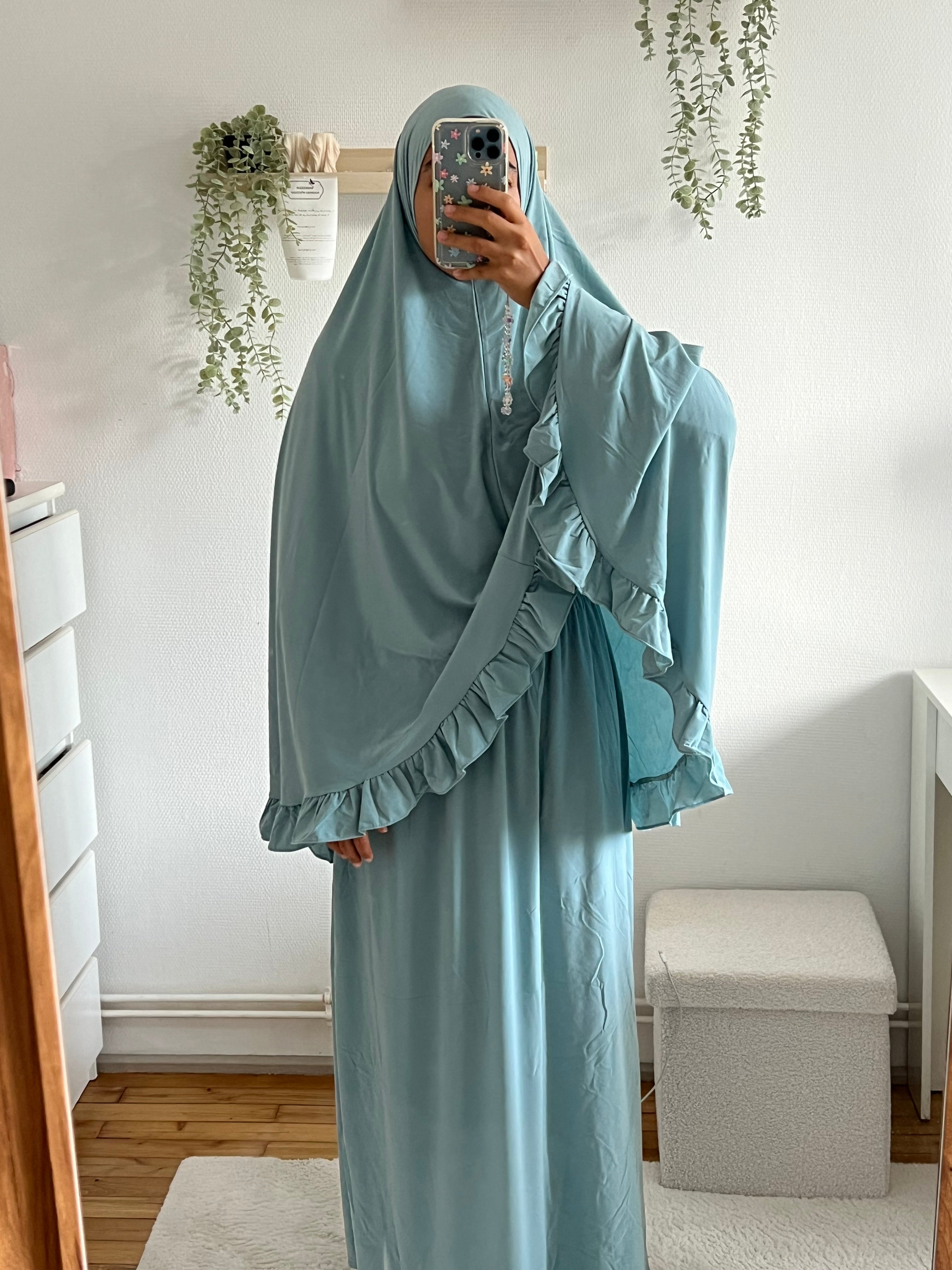Tenue de prière - Vert d’eau – Hanissa Collection